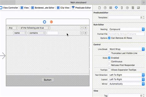 Macos Nspredicateeditor Row Templates Not Configurable In Interface
