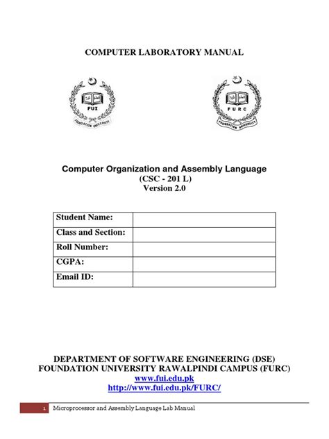 Coal Lab Manual Pdf Computer Program Programming