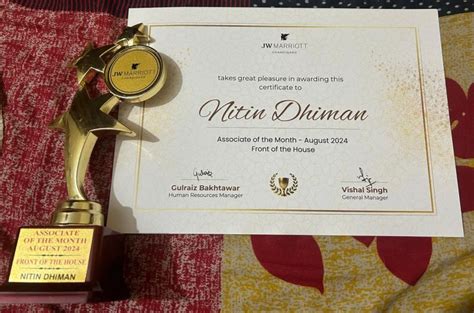 Associate Of The Month 🤩 Nitin Dhiman