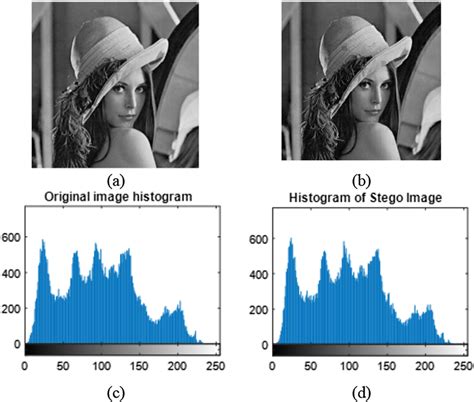 Cover Image A Stego Image B C Histogram Of Cover Image D Download Scientific Diagram