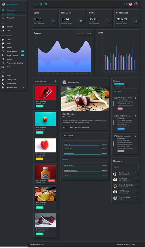 sales and marketing admin dashboard ui design behance
