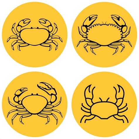 바다 게 프리미엄 벡터