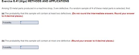 Solved Exercise 6 41 Algo METHODS AND APPLICATIONS Among Chegg Com