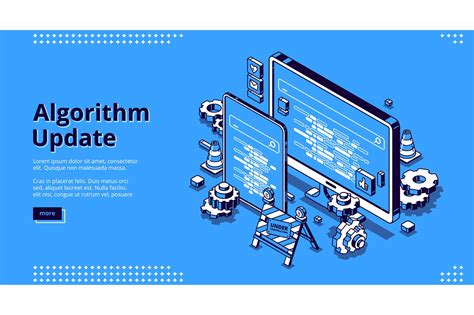 Algorithm Update Isometric Landing A Technology Illustration By Art