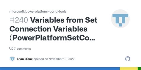 Variables From Set Connection Variables