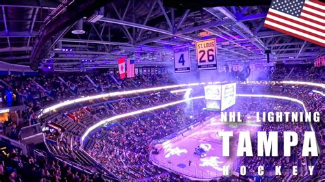 Tampa Bay Lightning Hockey Amalie Arena Bolts Florida Usa Virtual Walking Virtual