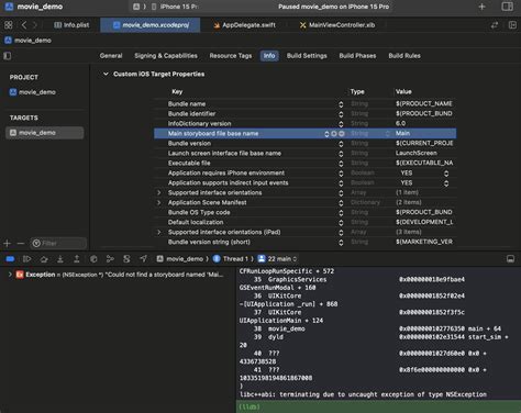 Ios Could Not Find A Storyboard Named Main In Bundle Stack Overflow