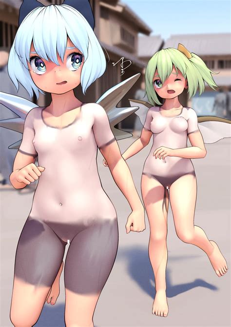 Cirno And Daiyousei Touhou Drawn By Huxiao Mistlakefront Danbooru