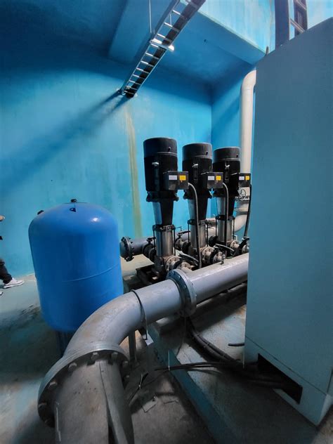 영동 남성대 체력 단련장 골프장 스프링쿨러용 기존 부스터 철거 및 배관작업 신규 설치 설계지원 한국펌프