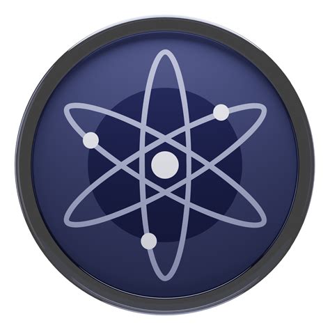 Cosmos Atom Glass Crypto Coin 3d Illustration 24092789 Png
