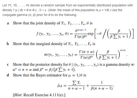 let y1 y2 yn denote a random sample from an