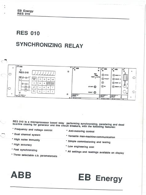Res010 Synchronizing Relay Manual Pdf