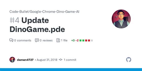 Update Dinogame Pde By Daman Pull Request Code Bullet Google Chrome Dino Game Ai Github