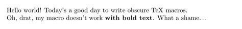 expansion passing arguments to a macro hidden in the text tex