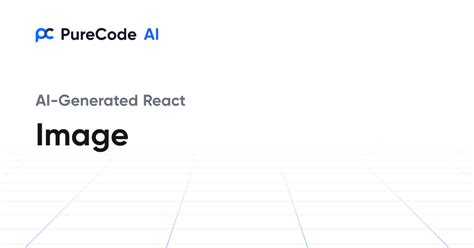 Quickly Generate React Image Components Purecode Ai