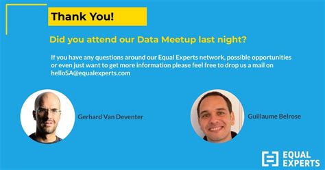 equal experts south africa on linkedin datameetup data equalexperts meetup learning