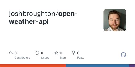 github joshbroughton open weather api