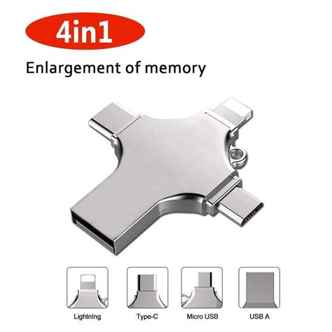 OTG USB Flash Drive 16GB 32GB Type C USB Flash 3 0 Pendrive 64GB USB Stick 128GB Memory Stick