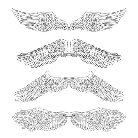 Angel Wing Outline 209x195