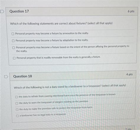 Solved Which Of The Following Statements Are Correct About