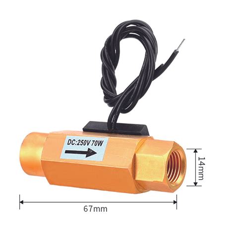 Water Flow Sensor Switch Brass Flowmeter Industrial Accessory Water Flow Measuring Device Female