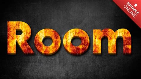 Room Rust 3d Text Effect Generator