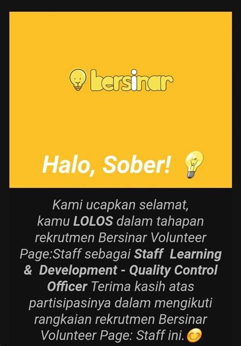 Muhammad Rifki Pratama On Linkedin Lifeatbersinar Bersinar Bhwvi