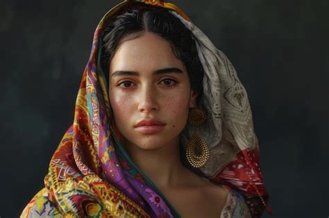 Premium Photo Portrait Of A Hispanic Woman