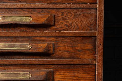 Antique Wooden Document Cabinet Industrial Artifacts