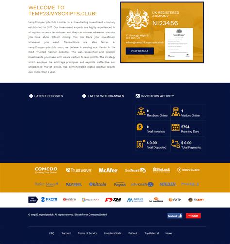 Hyip Php Script Goldcoders Demo 23 Php Market