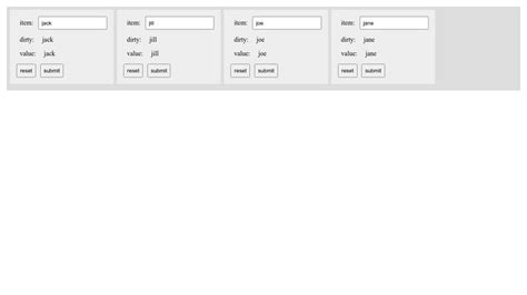 Knockoutjs Dirty Object Example