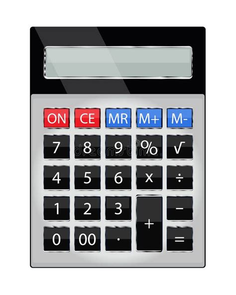 Calculator For Basic Mathematical Operations Stock Vector