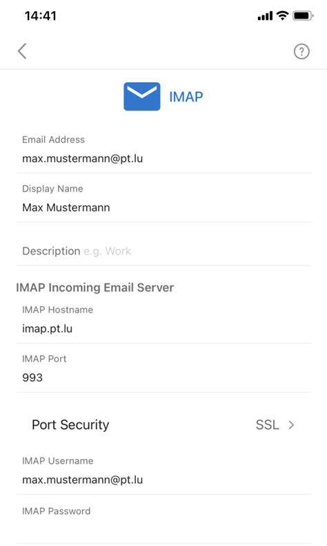 Apple Iphone Outlook Email Configuration Post Technologies Documentation