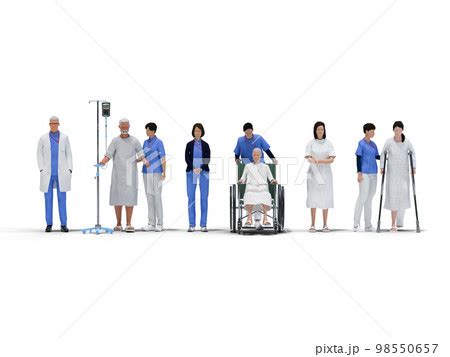 医療従事者と患者のイラスト素材 98550657 PIXTA