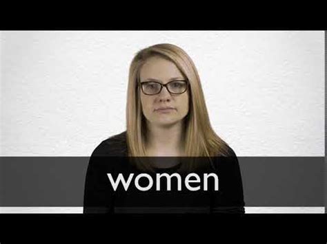 WOMEN Definition And Meaning Collins English Dictionary