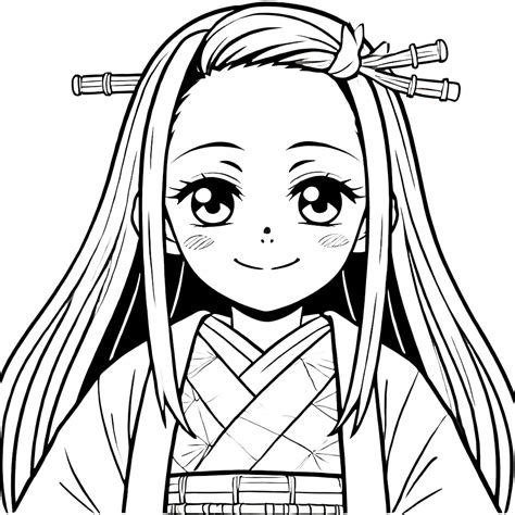 Coloriage Nezuko D Mon La Plus Mignonne De Demon Slayer
