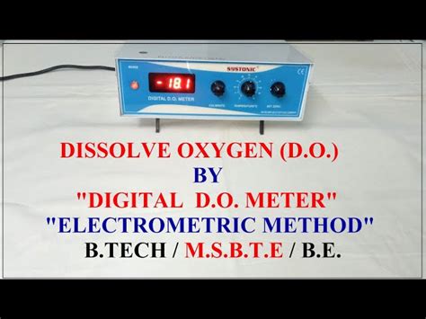 Dissolved Oxygen Meter Digital Dissolved Oxygen Meter Portable Manufacturer From Panchkula