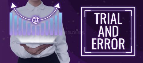Text Caption Presenting Trial And Error Internet Concept Lear Something By Trying To Do It And