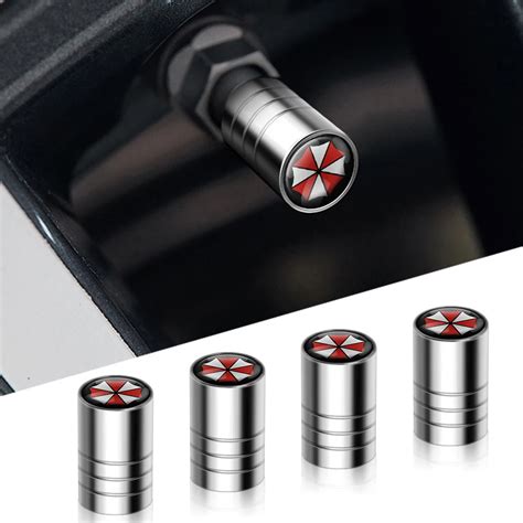 우산 회사 배지 자동차 휠 타이어 밸브 스템 캡 커버 스코다 닛산 마쓰다 포드 볼보용 자동차 액세서리 4 개 Aliexpress