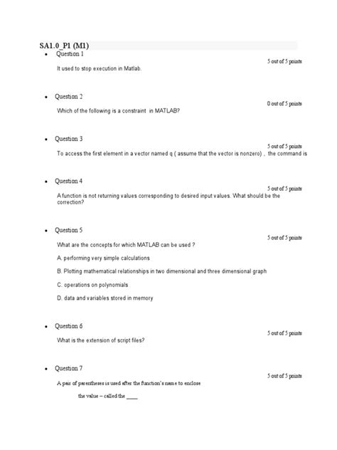Sa10 Cs10 8l Pdf Matlab Function Mathematics