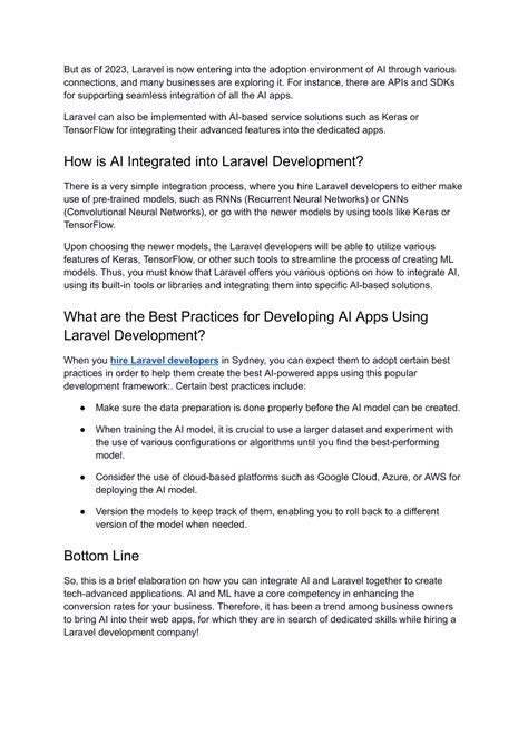 Ppt Taking Laravel Development To The Next Level By Building Ai Apps