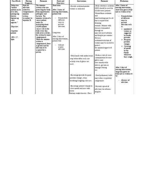 Ncp Risk For Infection Pdf Infection Diseases And Disorders