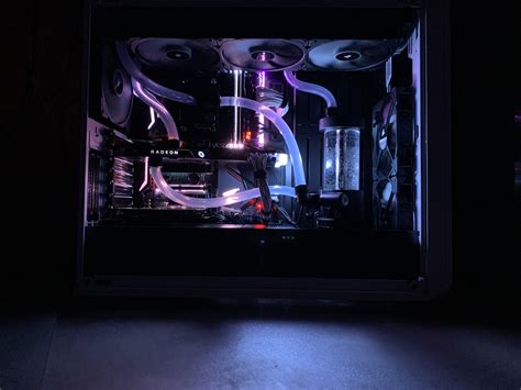 My First Custom Loop Fractal Design Meshify S White R Watercooling