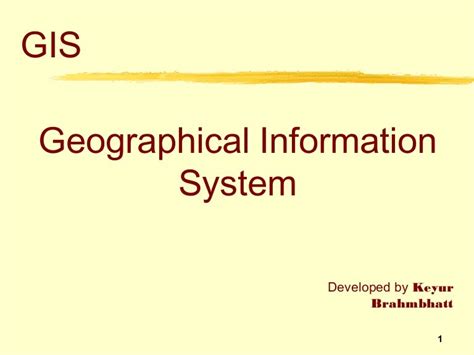 Gis Presentation