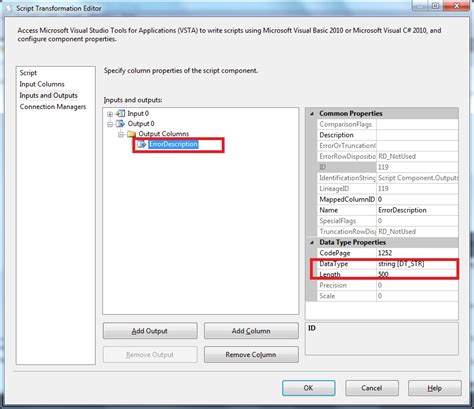 Microsoft Sql Server Knowledge Bank Error Description In Error Output