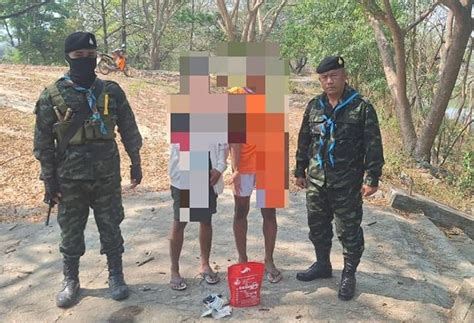 ဘတ်ငွေ ၁ သန်းနှင့်အတူ မဲဆောက်ကို တရားမဝင်ရောက်လာသည့် မြန်မာ ၂ ဦးကို