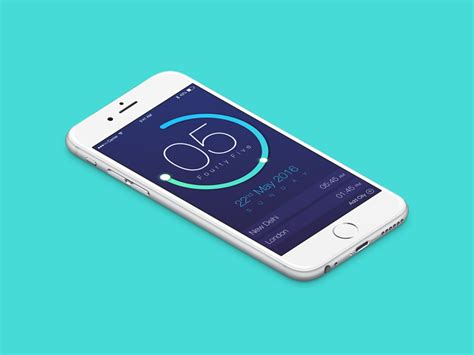 Clock App UI Design Free PSD Template PSD Repo