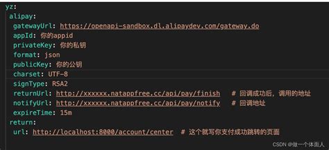 使用natapp进行支付宝沙箱支付的回调支付宝 沙箱支付中配置回调地址 Csdn博客