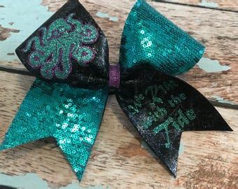 Glitter Cheer Bow Etsy