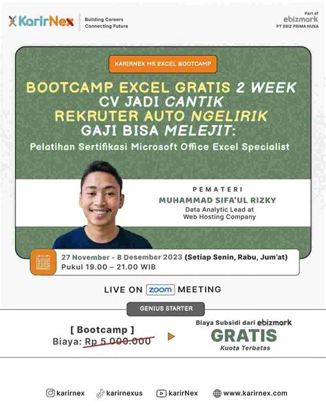 Pelatihan Sertifikasi Microsoft Excel Specialist